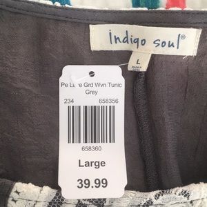 indigo soul | Tops | Beautiful Long Sleeve Tunic Nwt Indigo Soul L ...